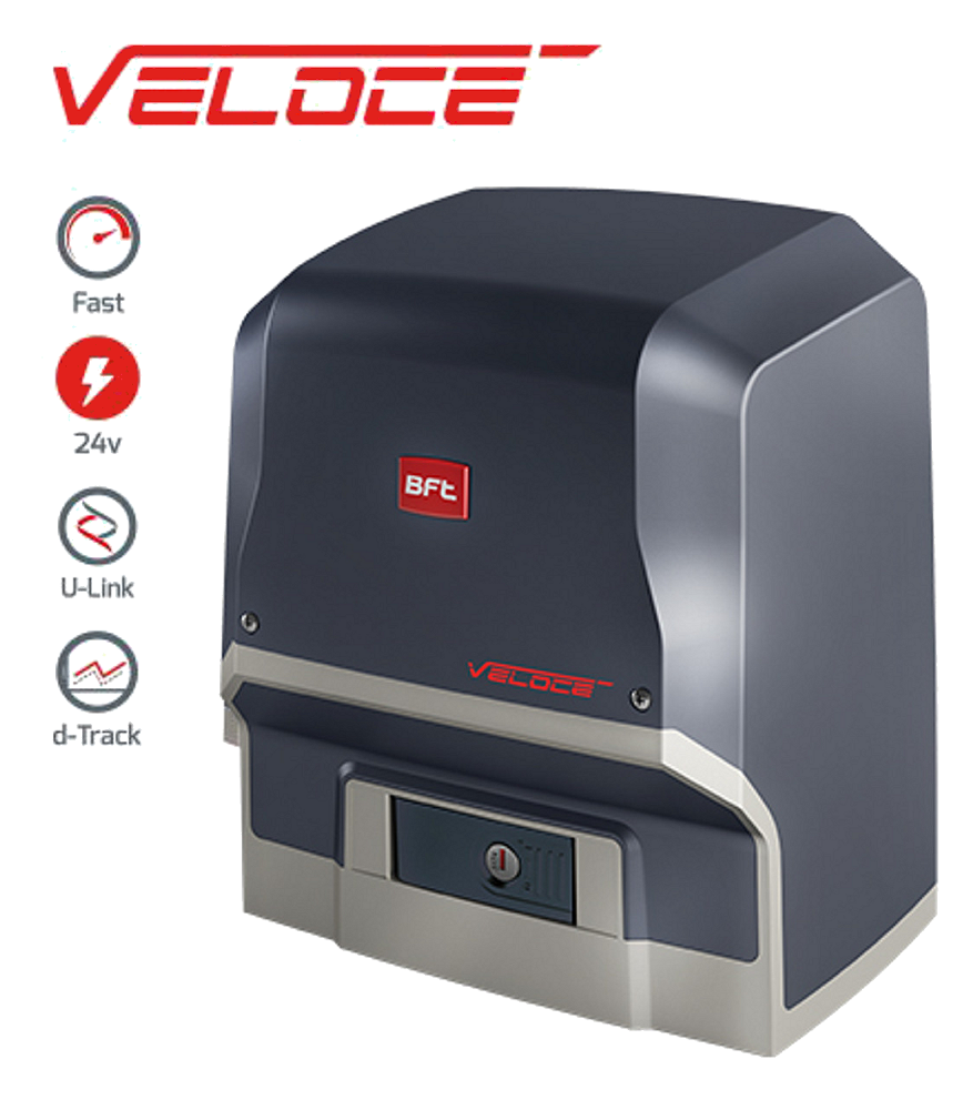 BFT ARES VELOCE BT A1000 Sliding Gate Kit New Gate Automations
